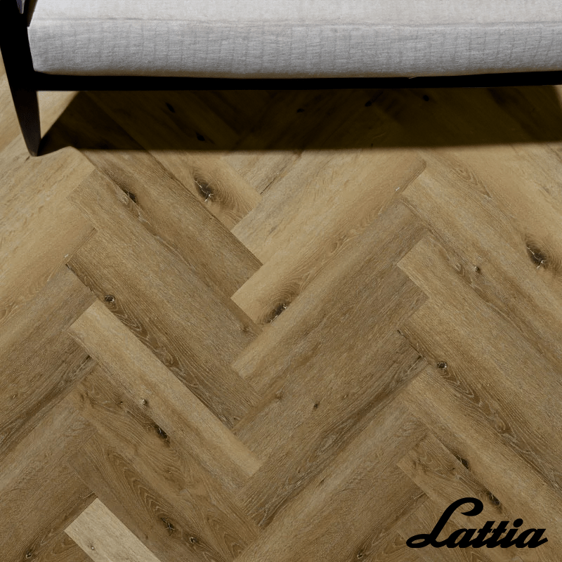 Lattia Vantaa Click Sunlit Birch Herringbone Click SPC Flooring ...